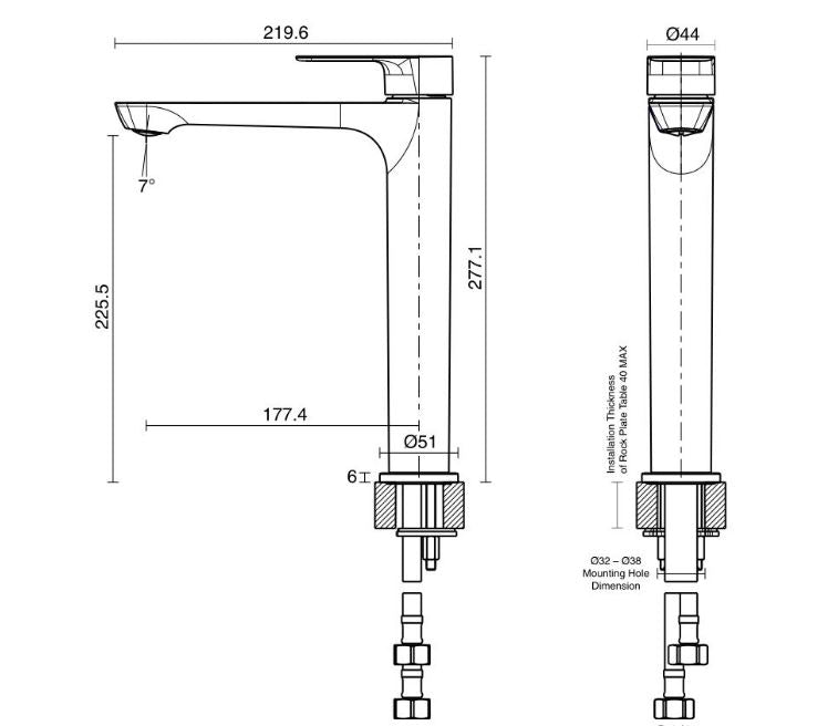 Mixer Extended Basin Milli Trace Chrome – Riviera Genuine Parts