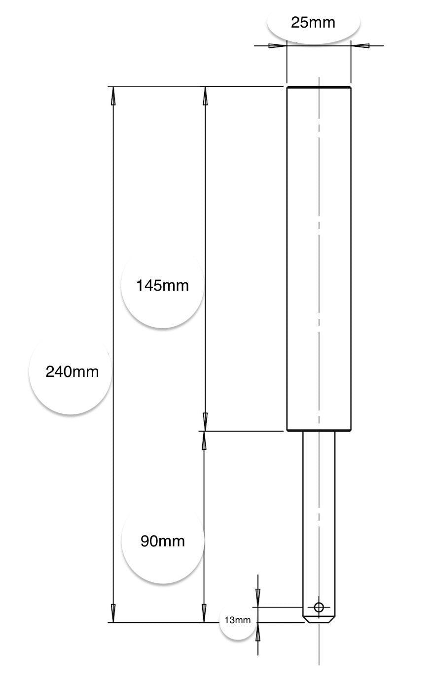 BBQ Pins 1 Set SS – Riviera Genuine Parts